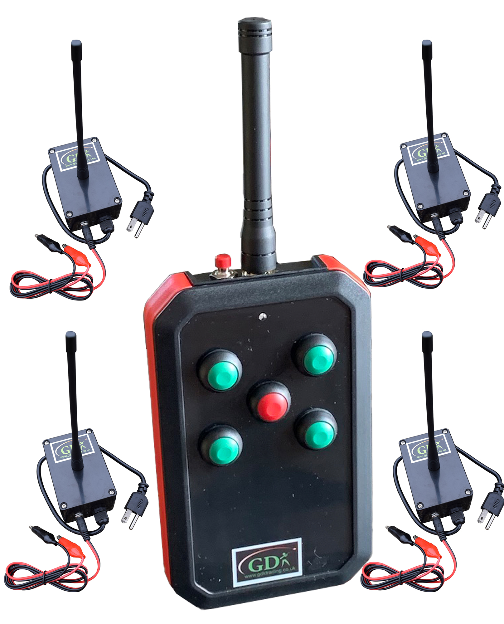 4 trap remote control system, wireless release for 4 x clay pigeon ...